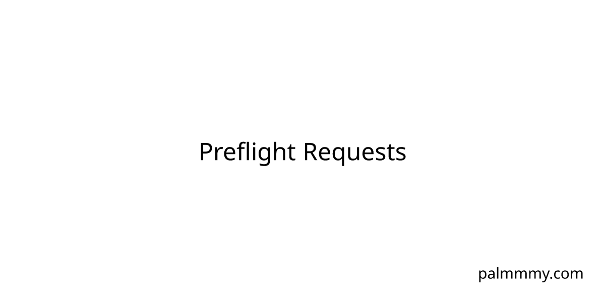 Preflight Requests